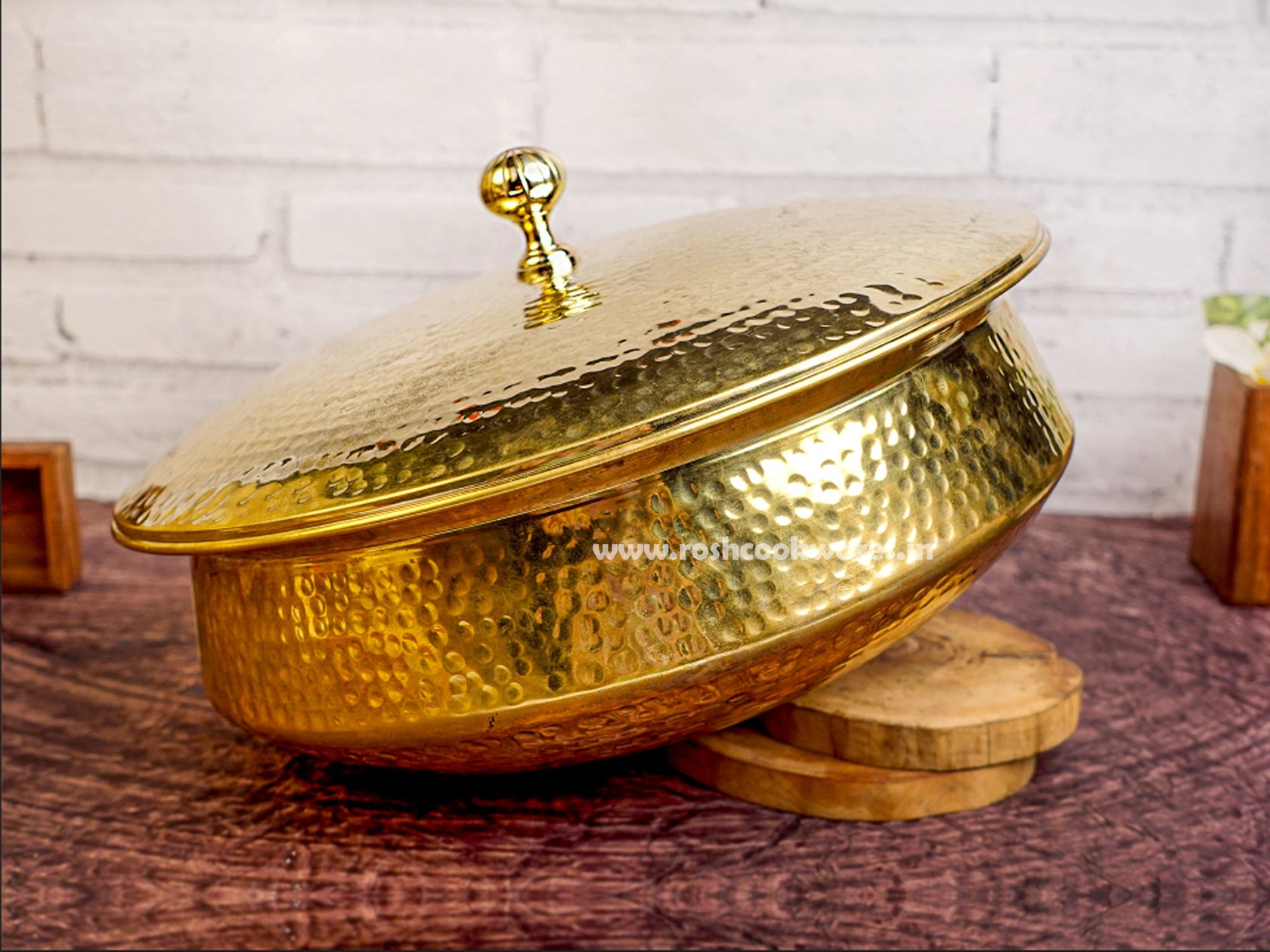 Handi - Biryani Brass With Tin . – Rosh Cookwares.