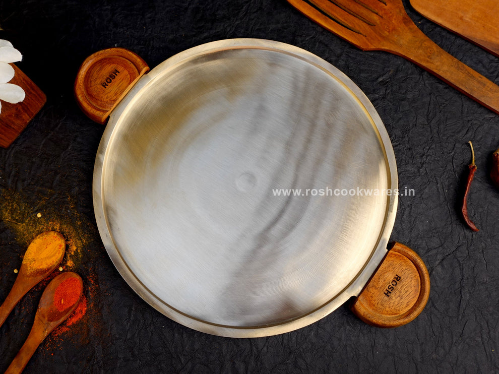 Dosa Tawa Bronze - Wooden Handle - Premium. – Rosh Cookwares.