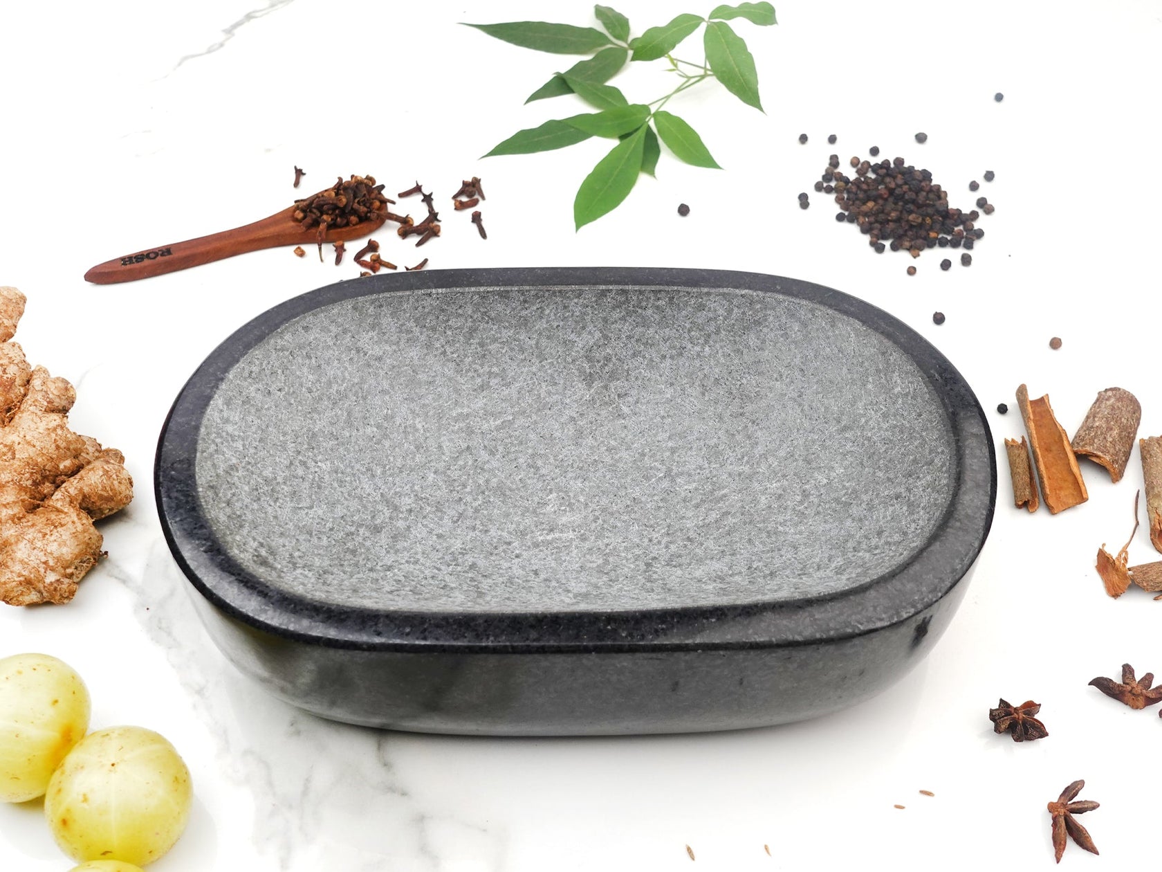 Mortar and pestle - (Kalvam) - Granite . – Rosh Cookwares.